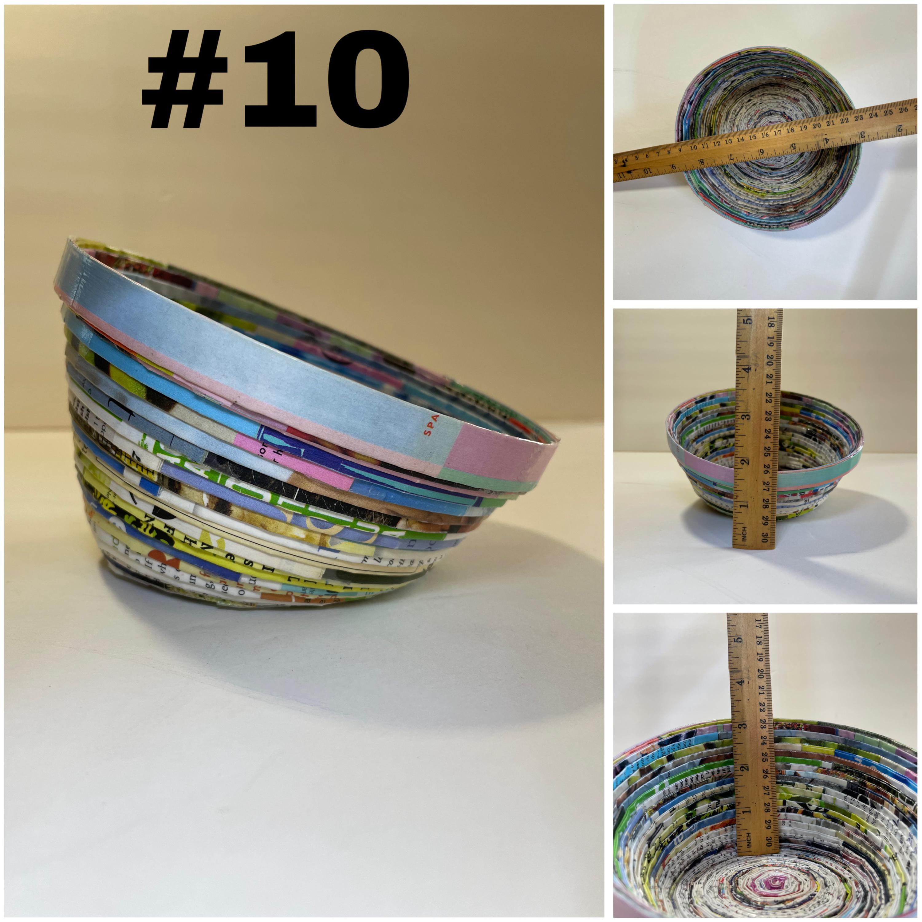 Recycled Paper Magazine Bowls Medium - Etsy