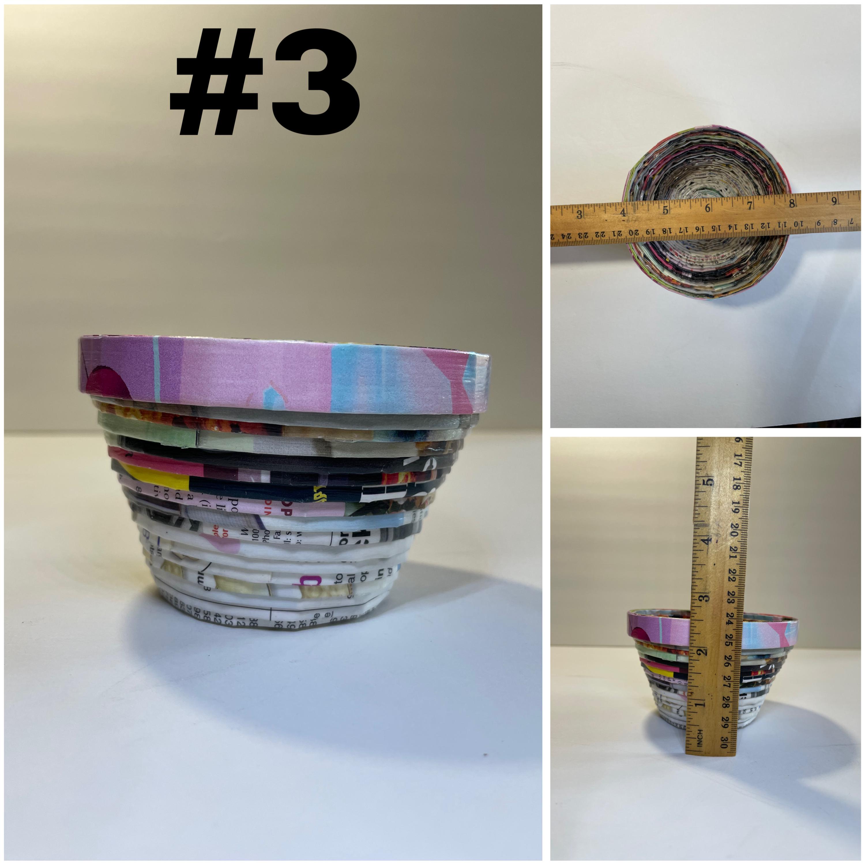Recycled Paper Magazine Bowls Small - Etsy