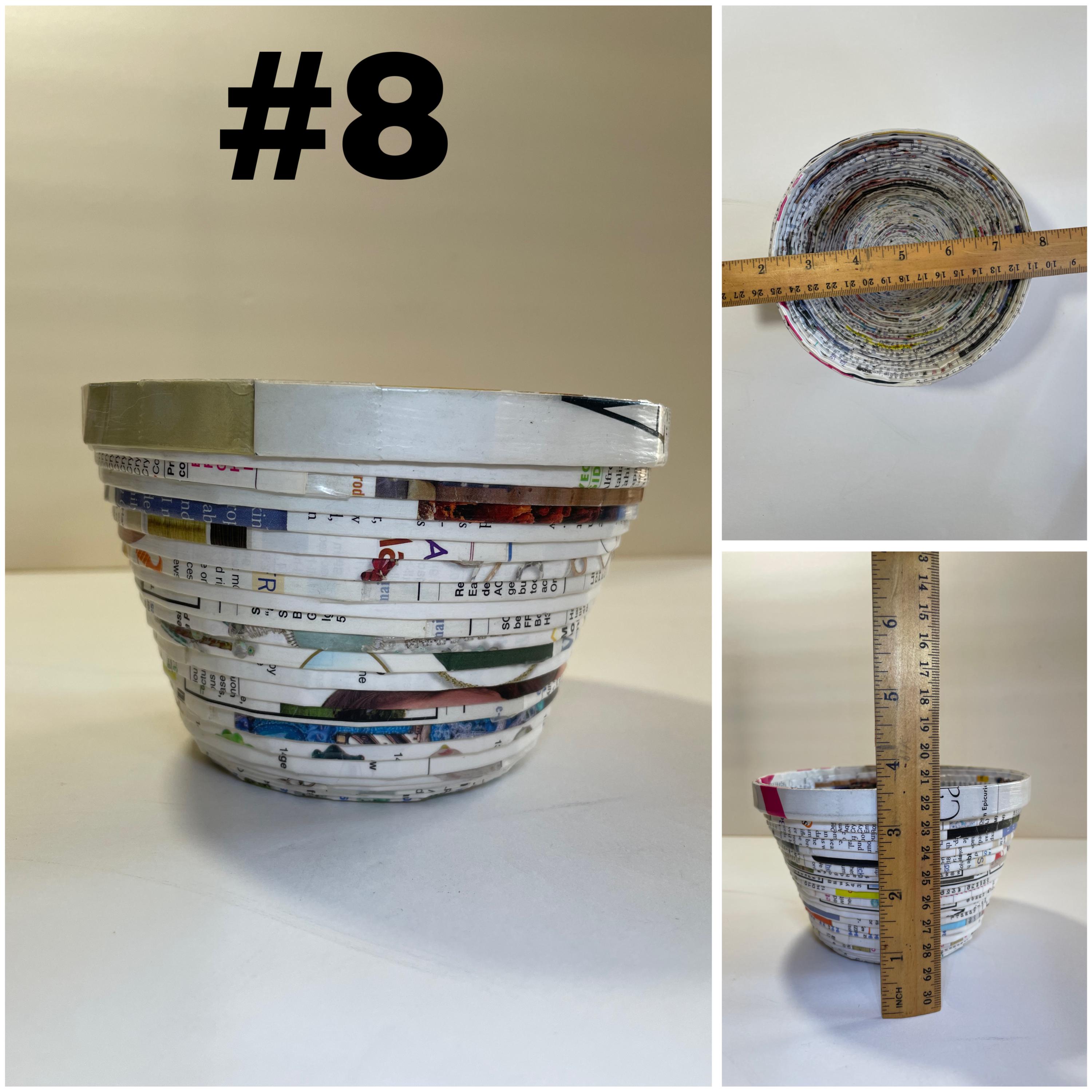 Recycled Paper Magazine Bowls Medium - Etsy