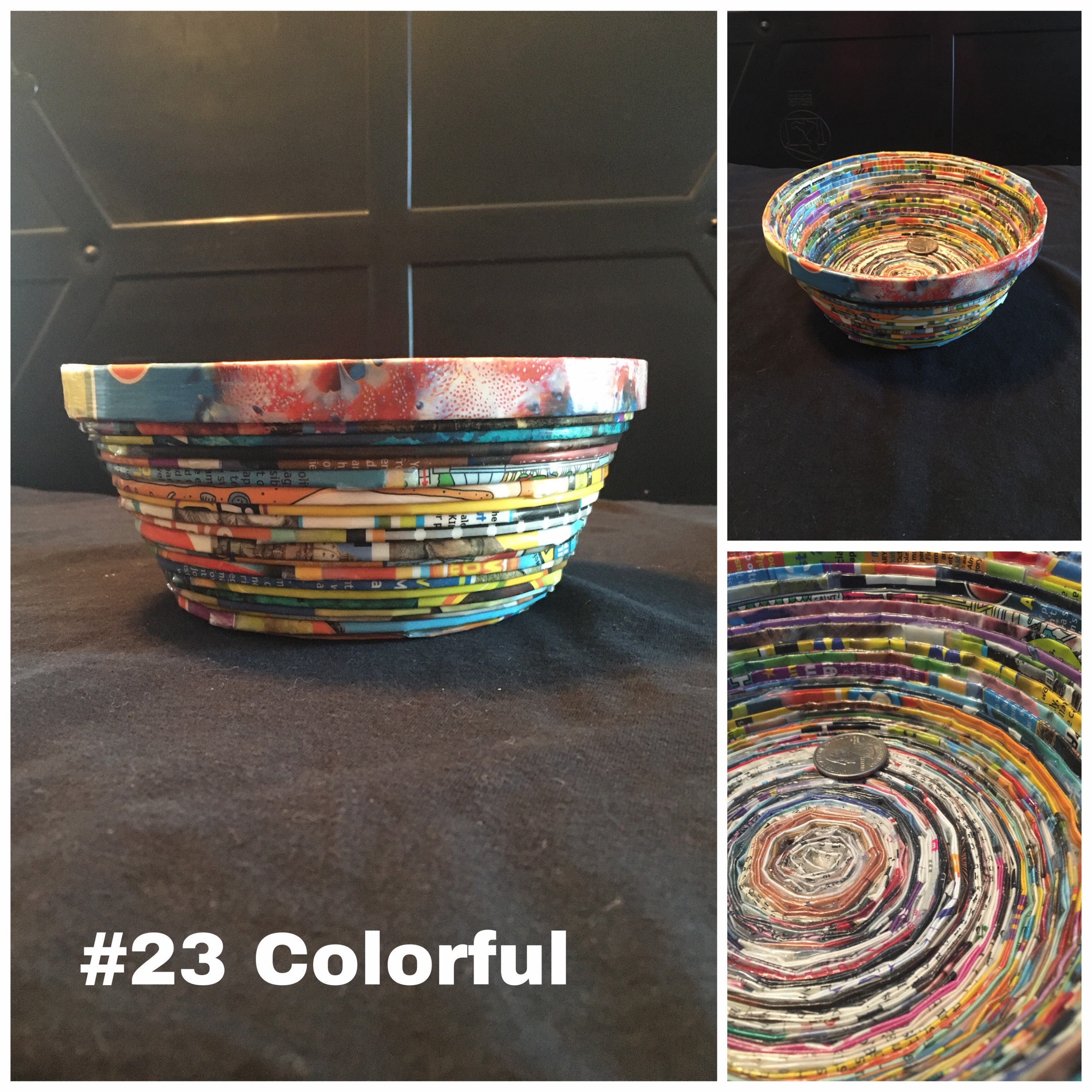 Recycled Paper Magazine Bowls Large - Etsy