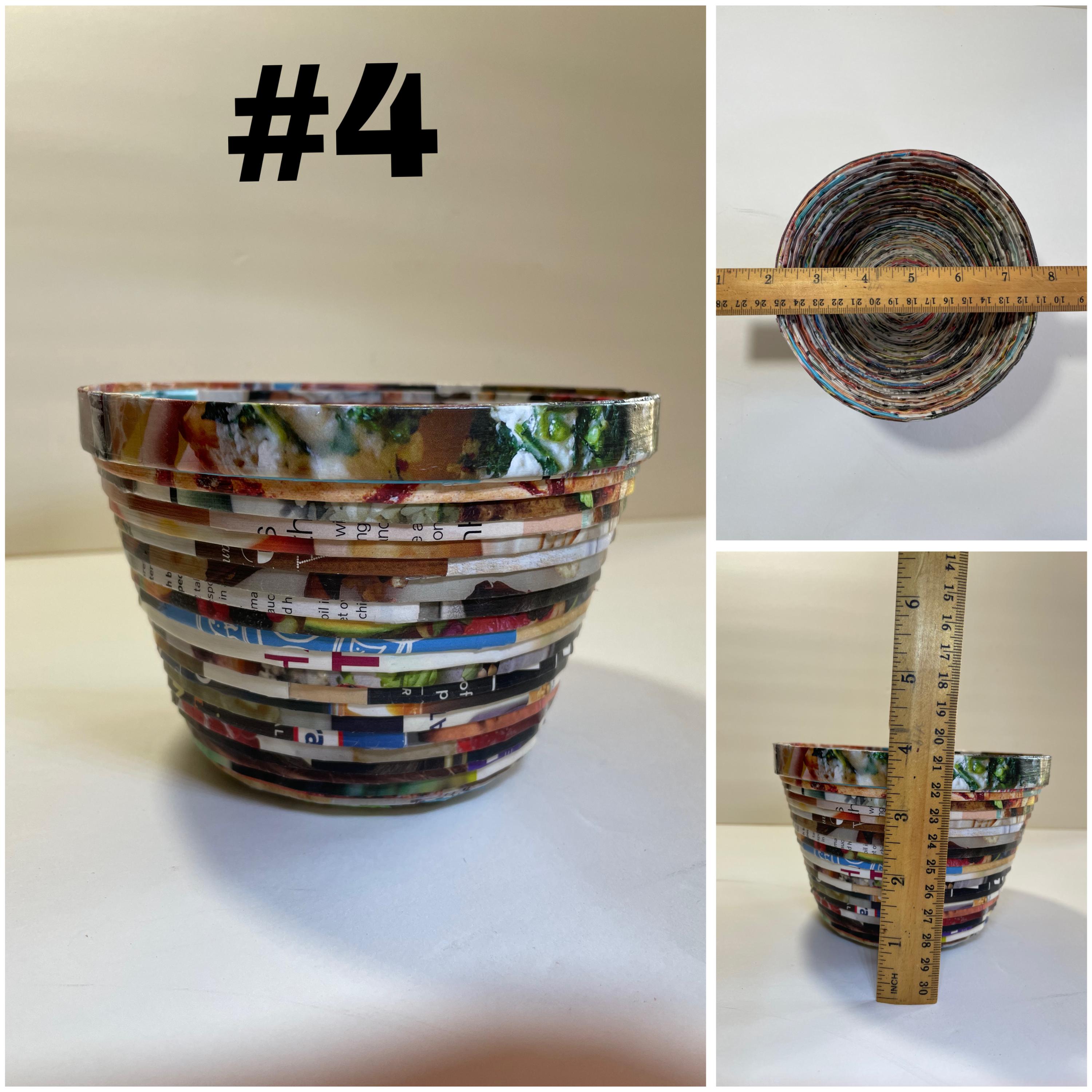 Recycled Paper Magazine Bowls Medium - Etsy