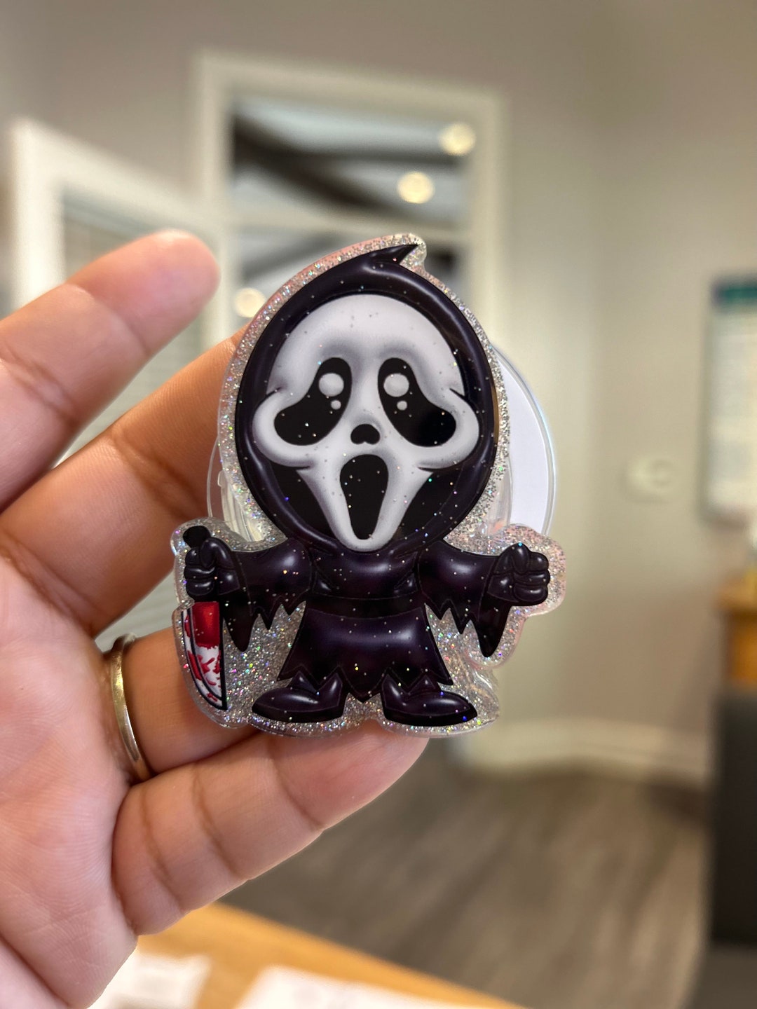 SCREAM GHOST Face Phone Pop Grip MAGSAFE Free Shipping - Etsy