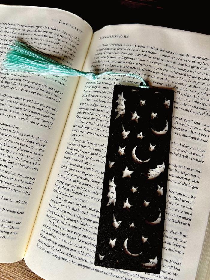Simple Bookmark | 3D Printed Silhouette Bookmark With Colorful Tassel ...