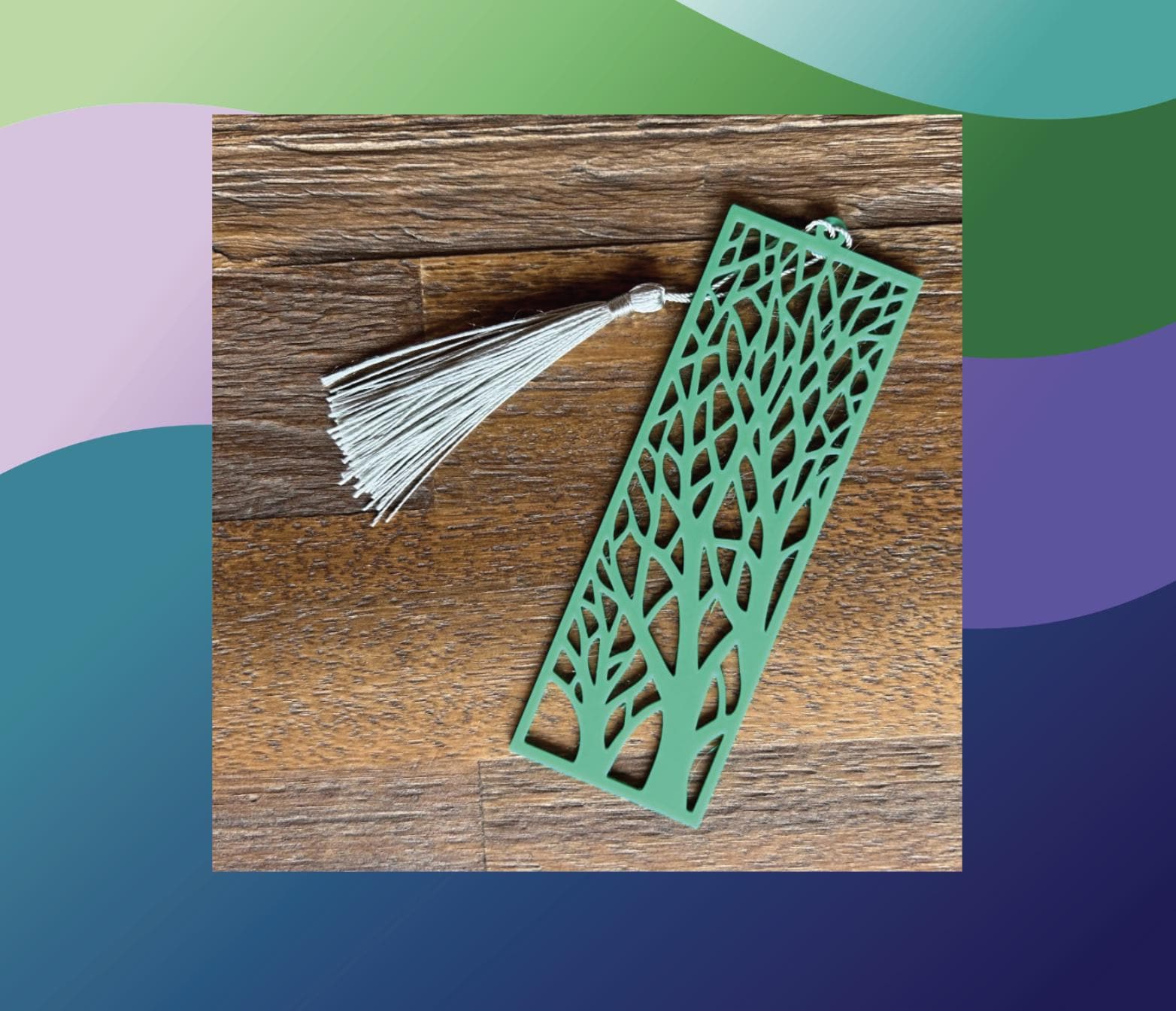 Simple Bookmark | 3D Printed Silhouette Bookmark With Colorful Tassel ...