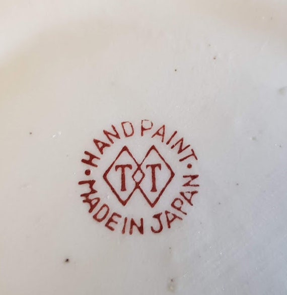 Takito Lusterware Hand Painted Snack Trays Vintage Japan TT Trays ...