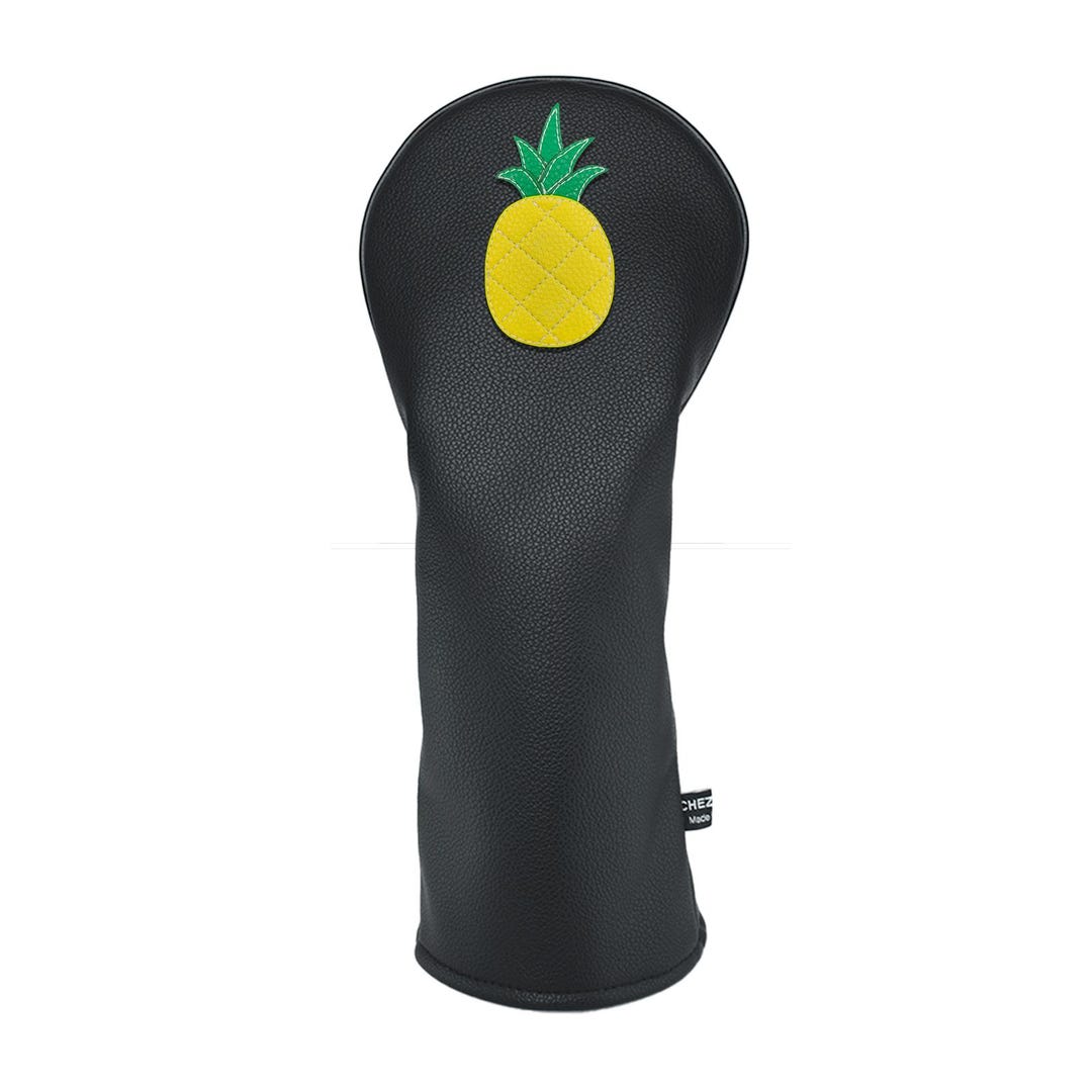 Pineapple PU Leather Golf Club Covers Driver Headcovers Fairway Woods ...