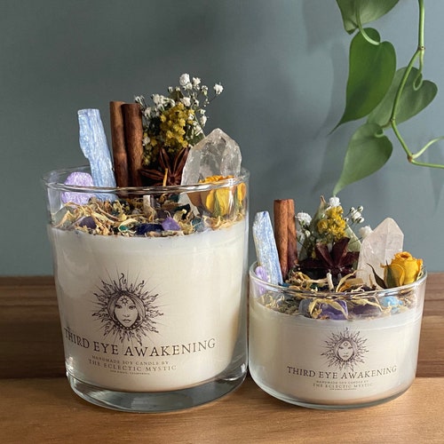 Soul Healing Intention Candle Packed With Crystals Herbs and - Etsy