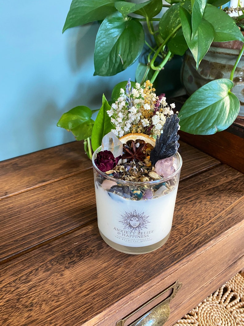 Anxiety Relief & Happiness Intention Candle Packed With - Etsy