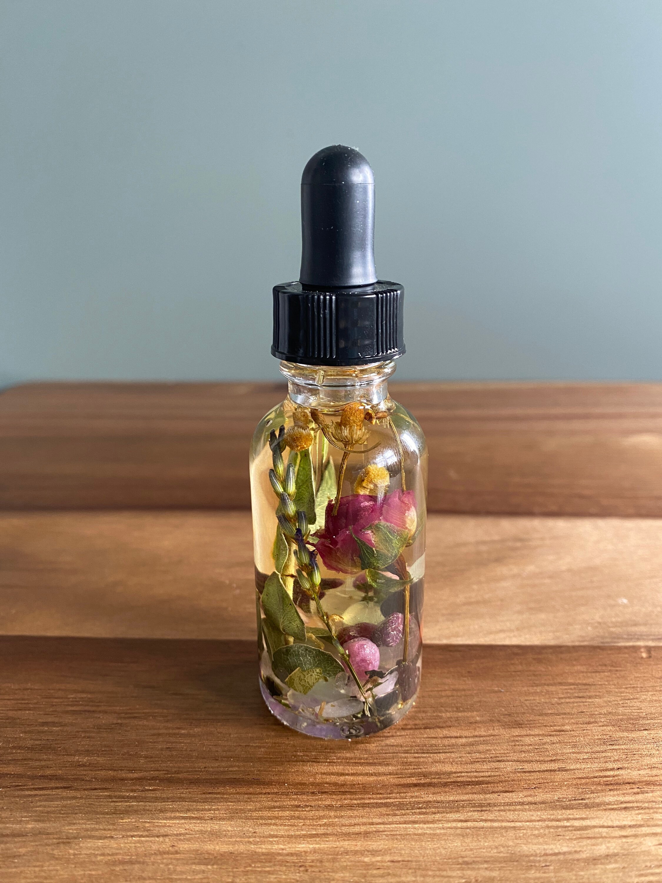Soul Healing Botanical & Crystal Infused Oil Intention Oil - Etsy