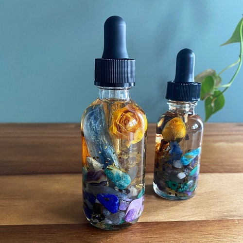 Abundance Botanical & Crystal Infused Oil Manifest Abundance - Etsy