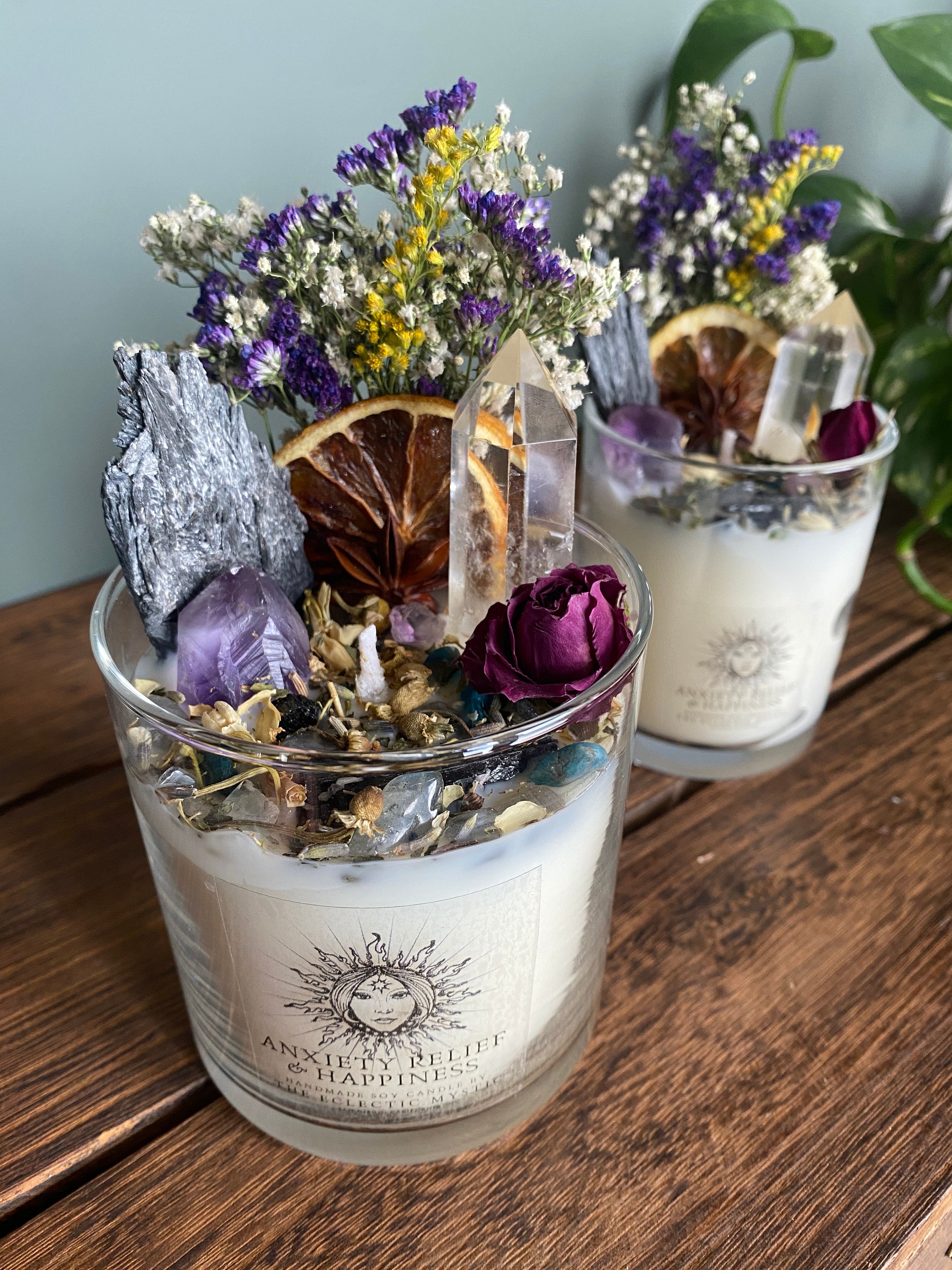 Anxiety Relief & Happiness Intention Candle Packed With - Etsy