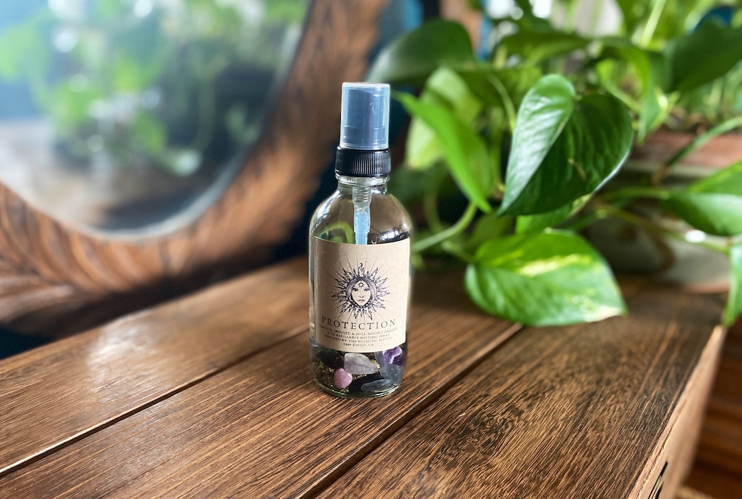 Protection Crystal Infused Spray • High Vibe Room Spray • Aura Spray ...