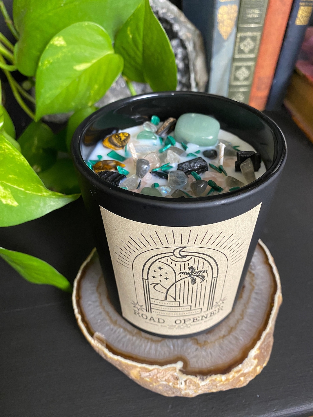 Road Opener Crystal Candle, Manifest Opportunities, Life Transformation ...