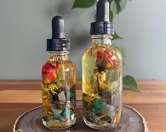Spirit Guide Connection Botanical & Crystal Infused Oil - Etsy