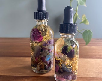 Abundance Botanical & Crystal Infused Oil Manifest Abundance - Etsy