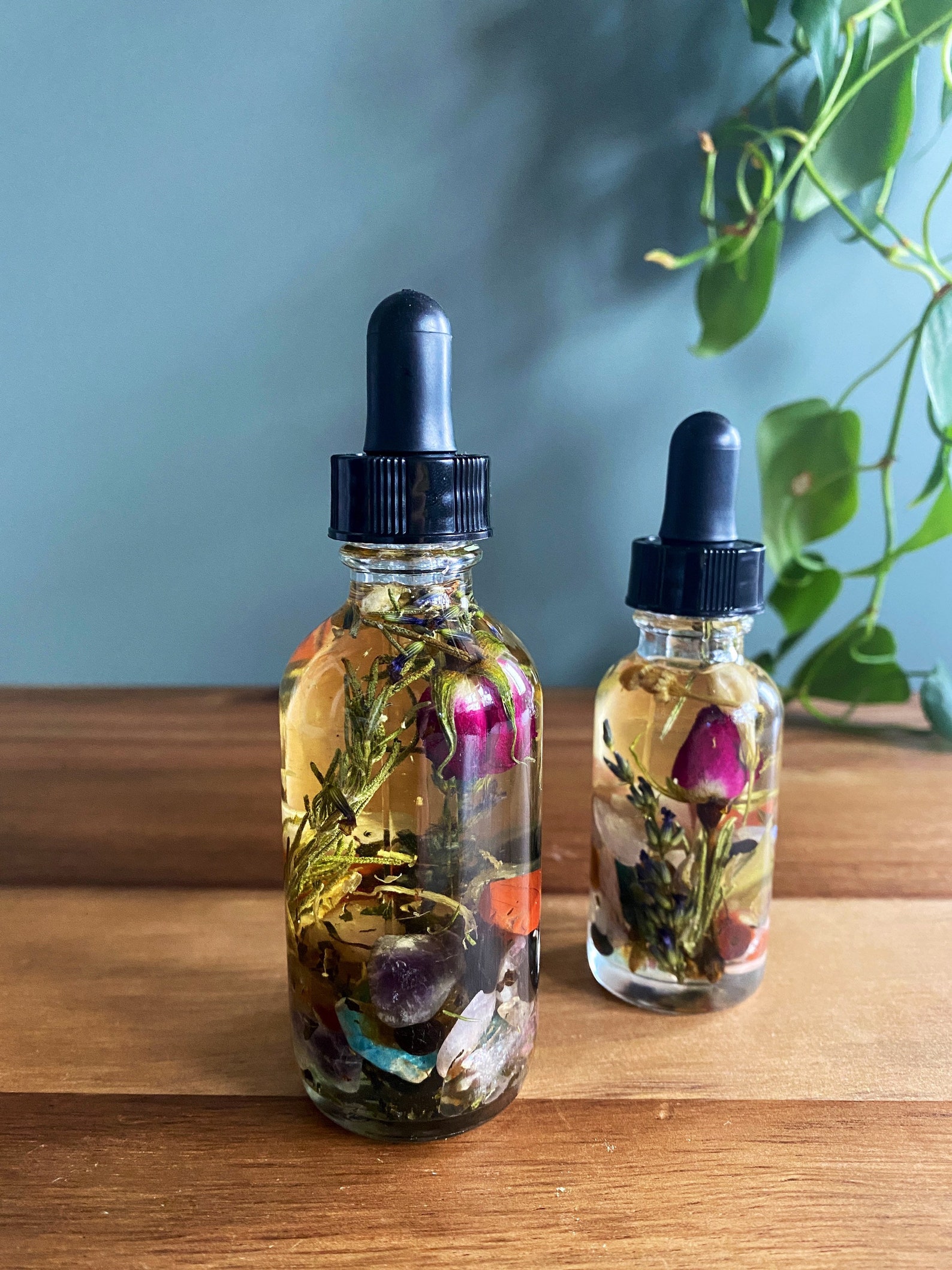 Self Love Botanical & Crystal Infused Oil Intention Oil - Etsy