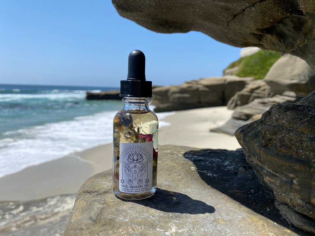 Soul Healing Botanical & Crystal Infused Oil Intention Oil, Body Oil ...