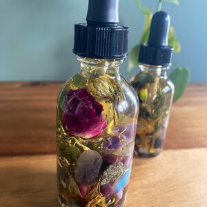 Protection Botanical & Crystal Infused Oil Energy Protection Intention ...
