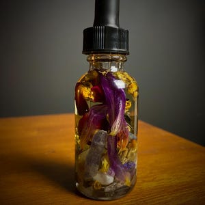 Mystical Dreams Botanical & Crystal Infused Oil- Intention Oil ...