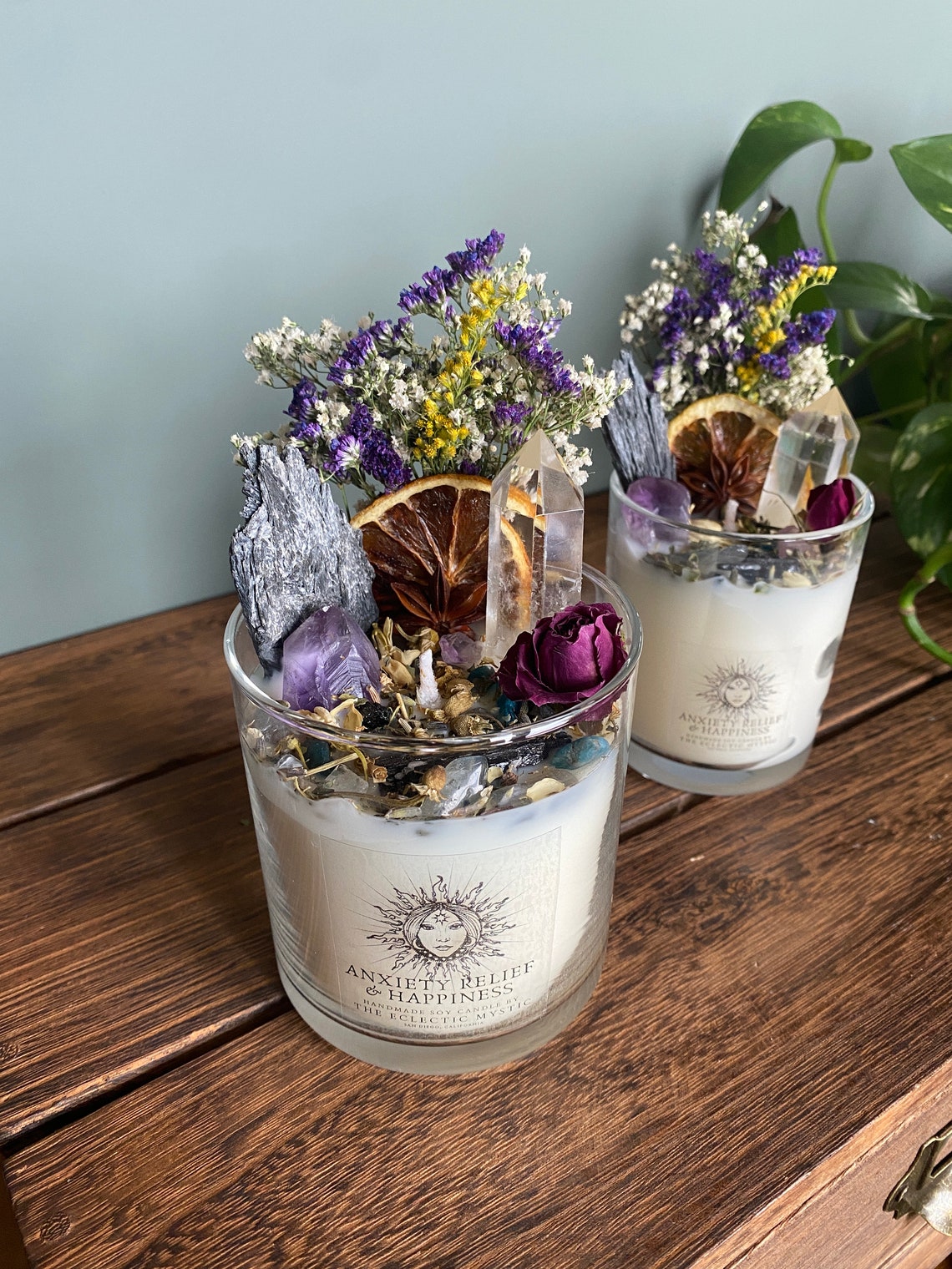 Anxiety Relief & Happiness Intention Candle Packed With - Etsy