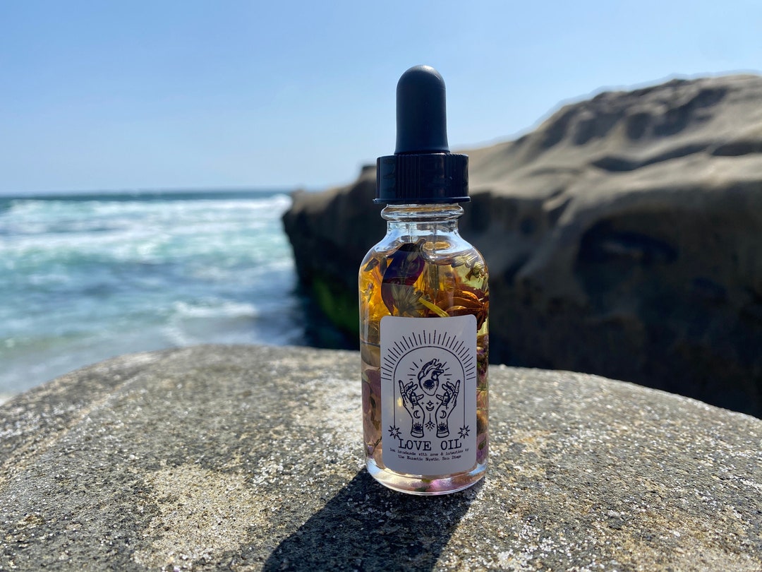 Attract Love Botanical & Crystal Infused Oil Intention Oil Love Spell ...