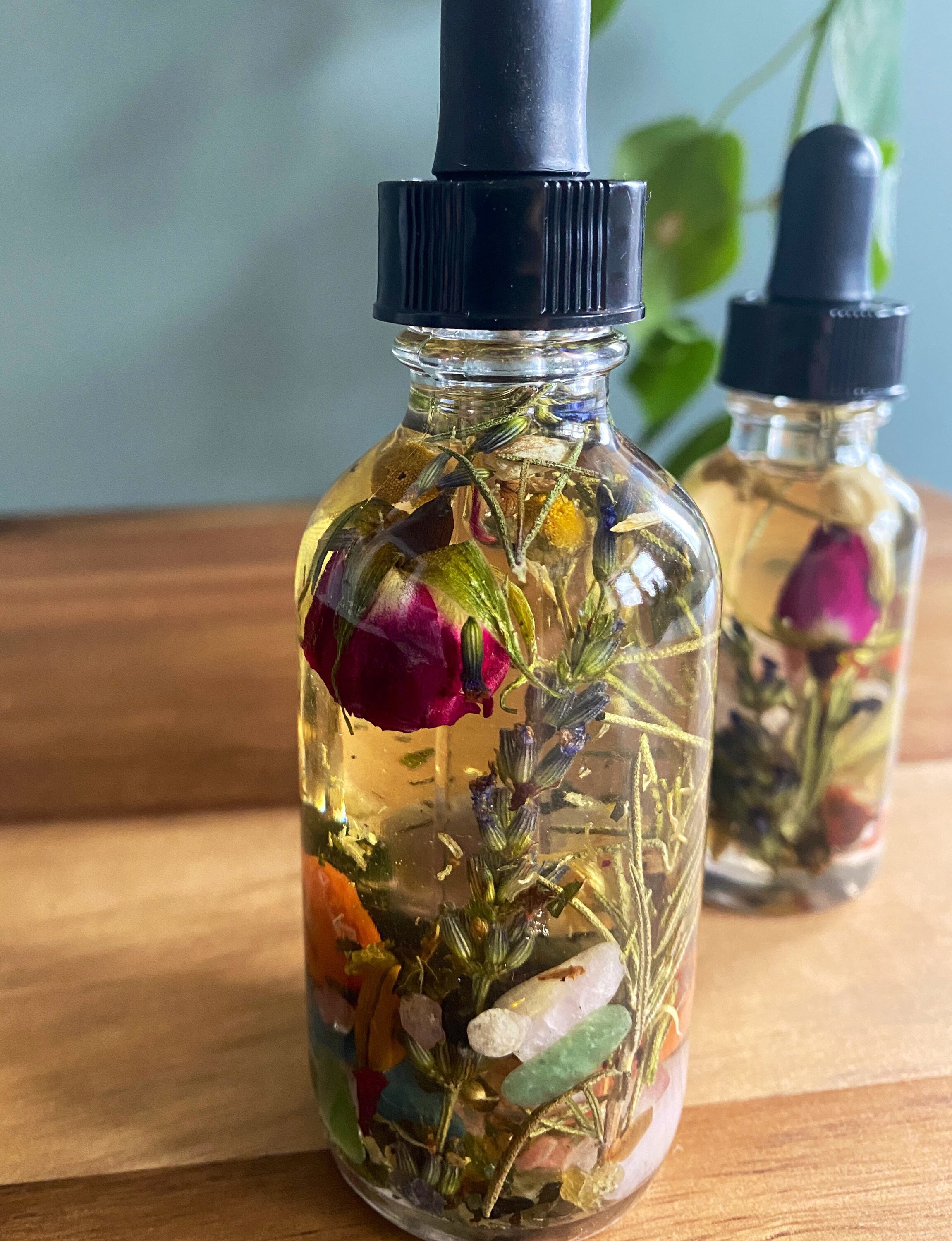 Self Love Botanical & Crystal Infused Oil Intention Oil - Etsy