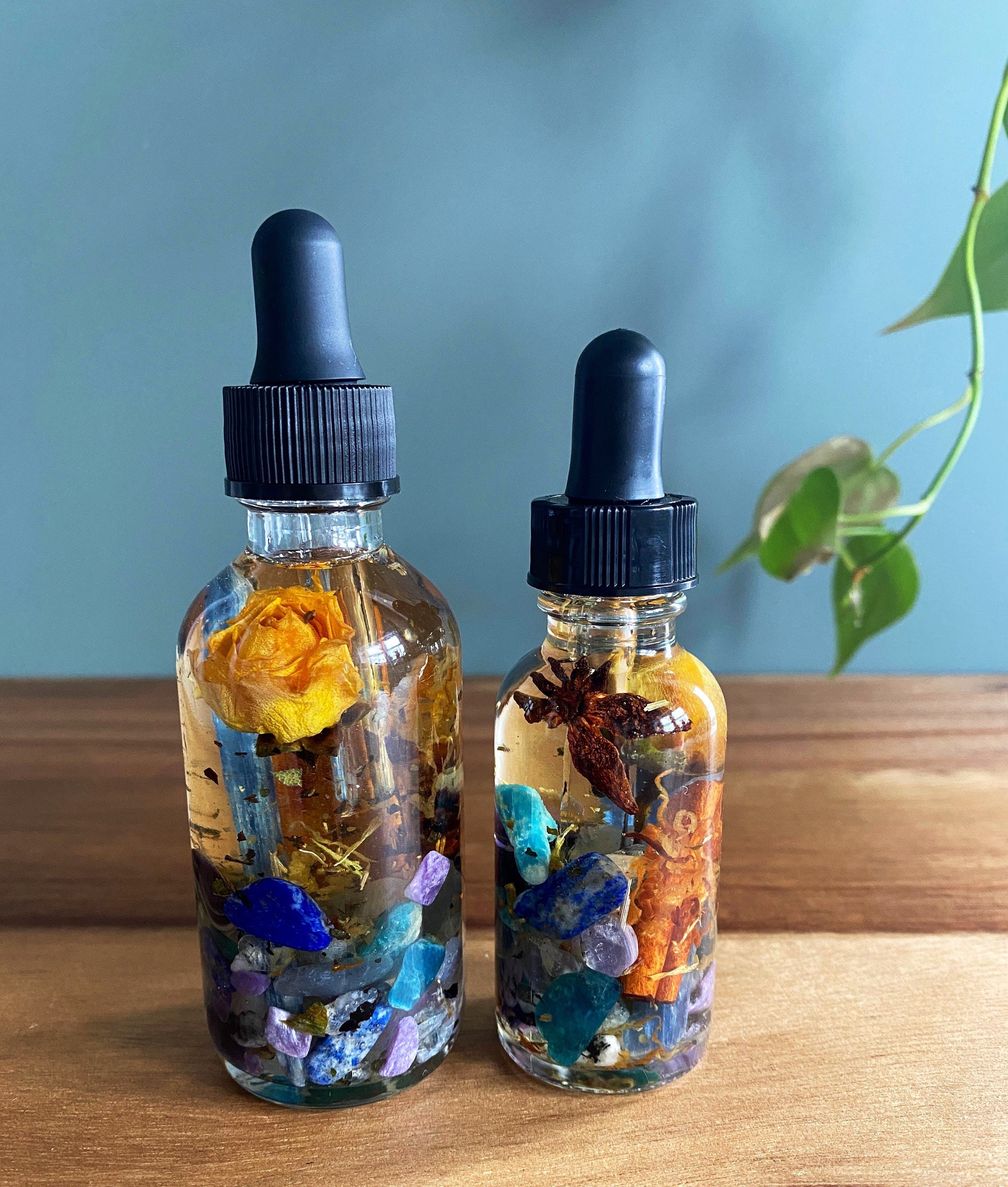 Spirit Guide Connection Botanical & Crystal Infused Oil - Etsy