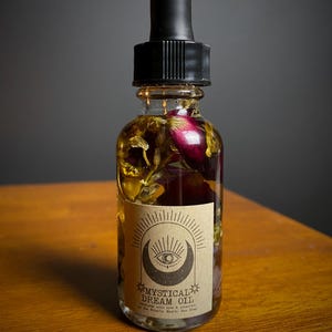 Mystical Dreams Botanical & Crystal Infused Oil- Intention Oil ...