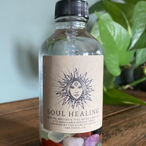 Soul Healing Crystal Infused Spray• High Vibe Room Spray • Aura Spray ...