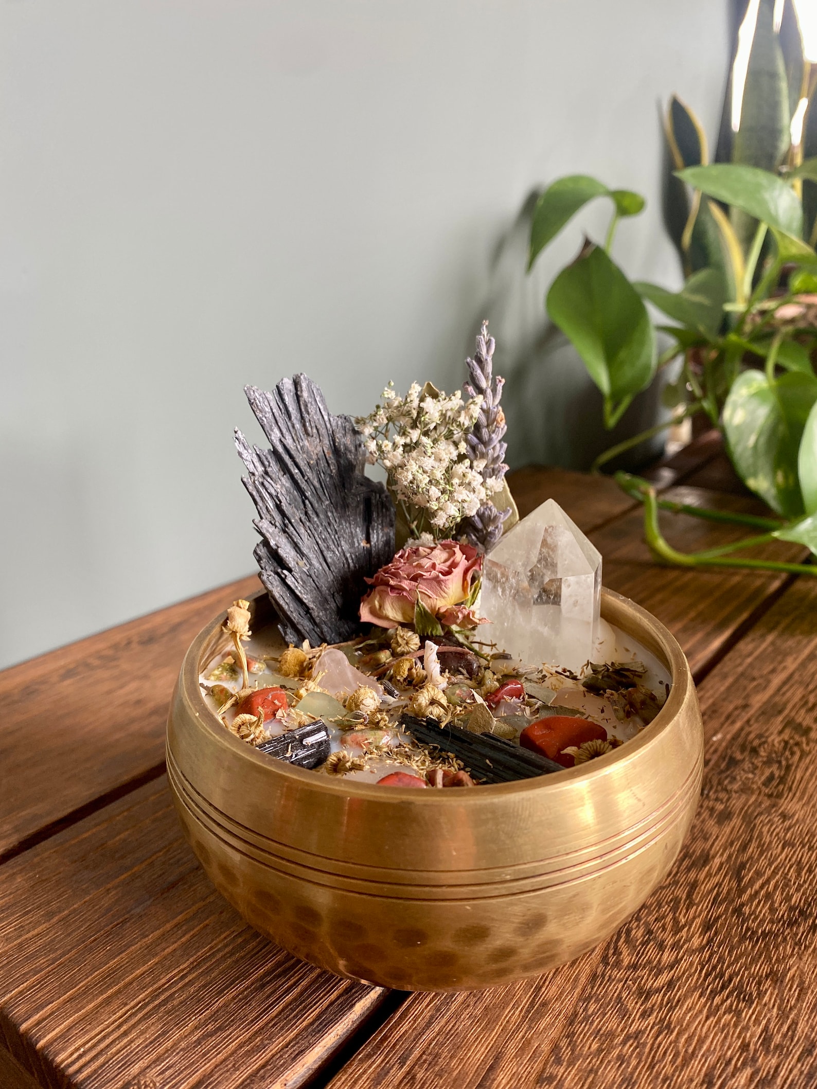 Soul Healing Intention Candle Packed With Crystals Herbs and - Etsy