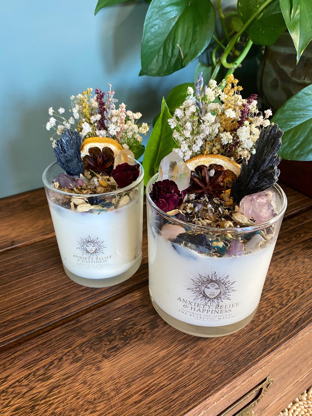 Anxiety Relief & Happiness Intention Candle Packed With - Etsy