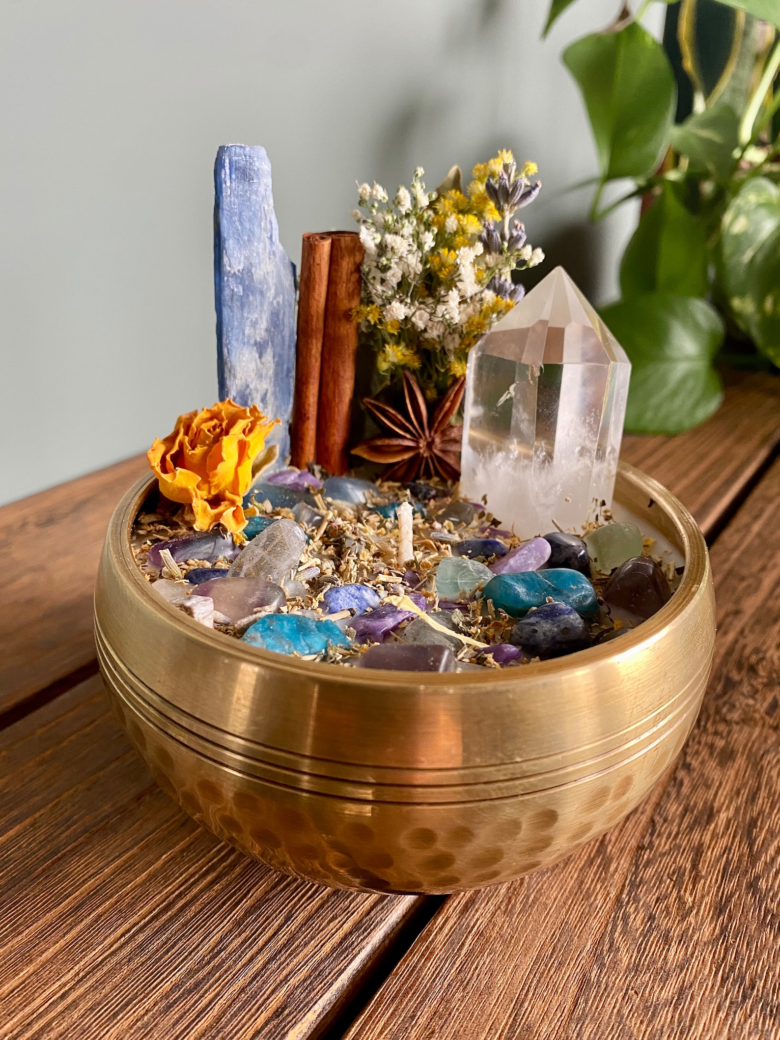 Third Eye Awakening Intention Candle With Crystals Herbs & Flowers Bay ...