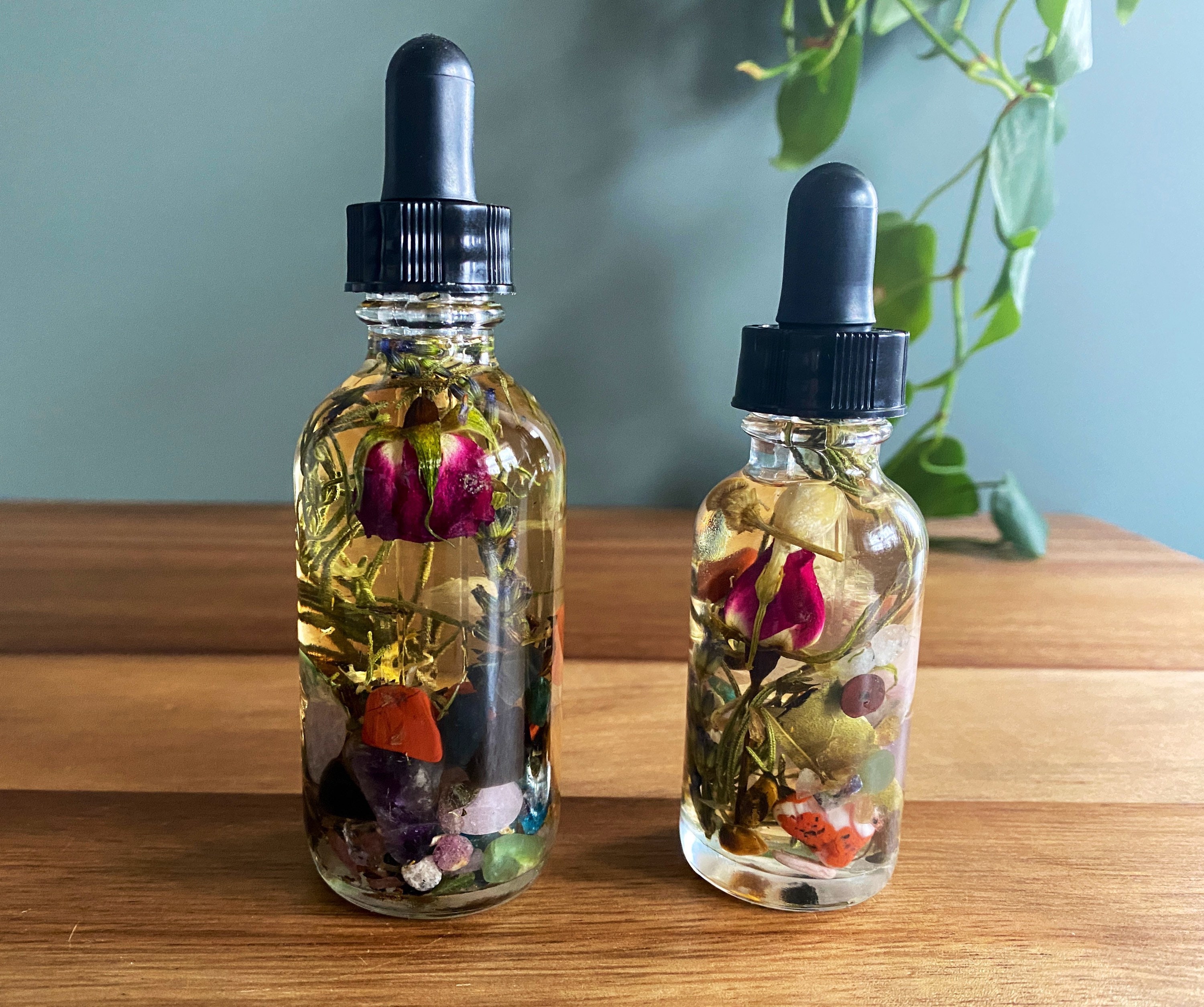 Self Love Botanical & Crystal Infused Oil Intention Oil - Etsy