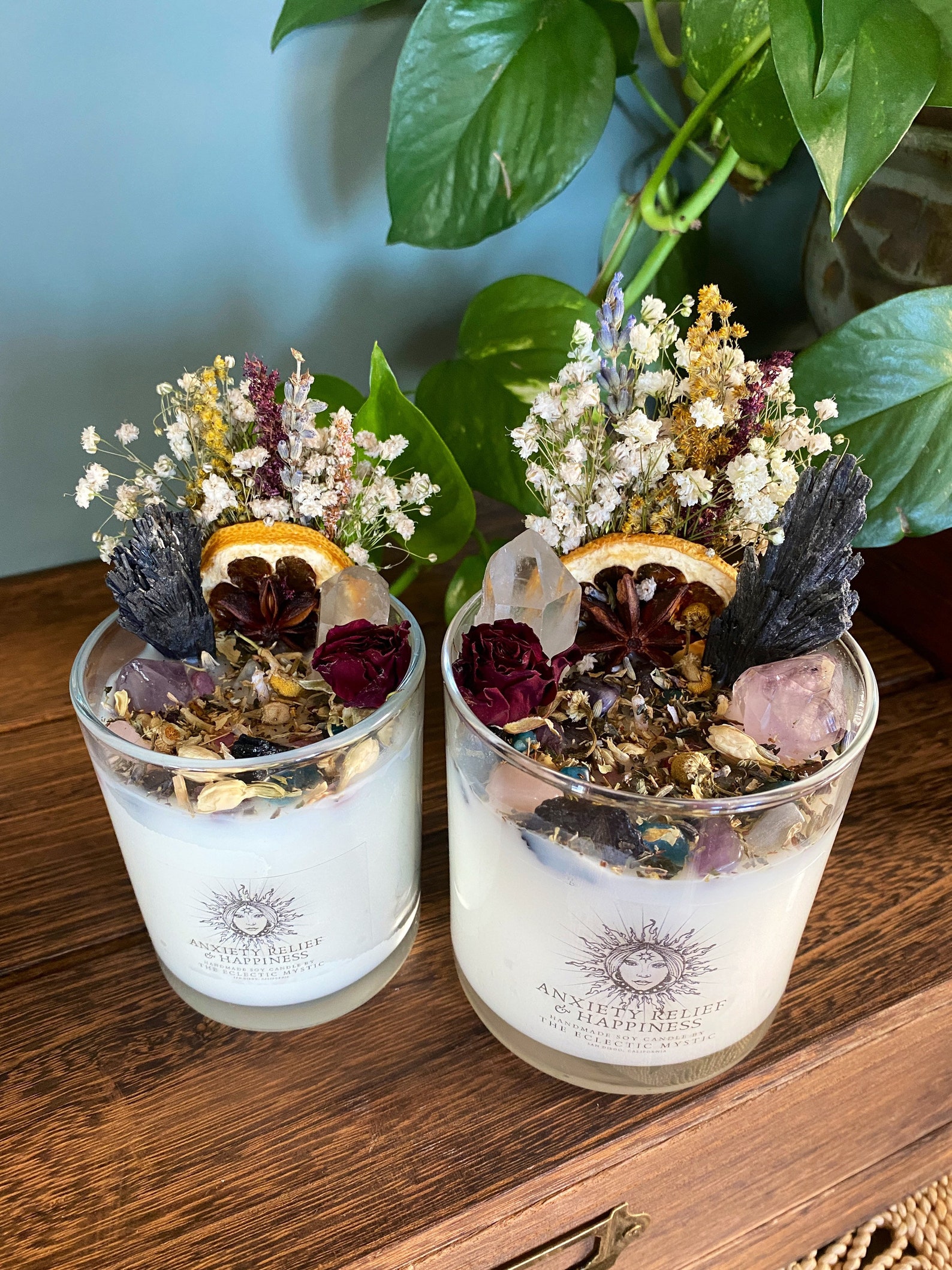 Anxiety Relief & Happiness Intention Candle Packed With - Etsy