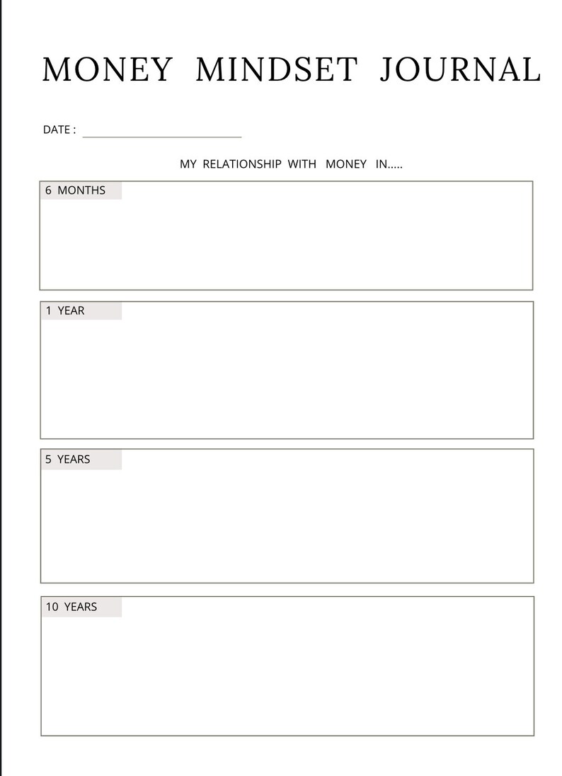 Money Planning Journal - Etsy