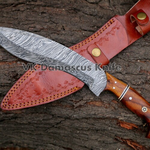 Damascus Steel Custom Handmade Kukri Knife | Etsy