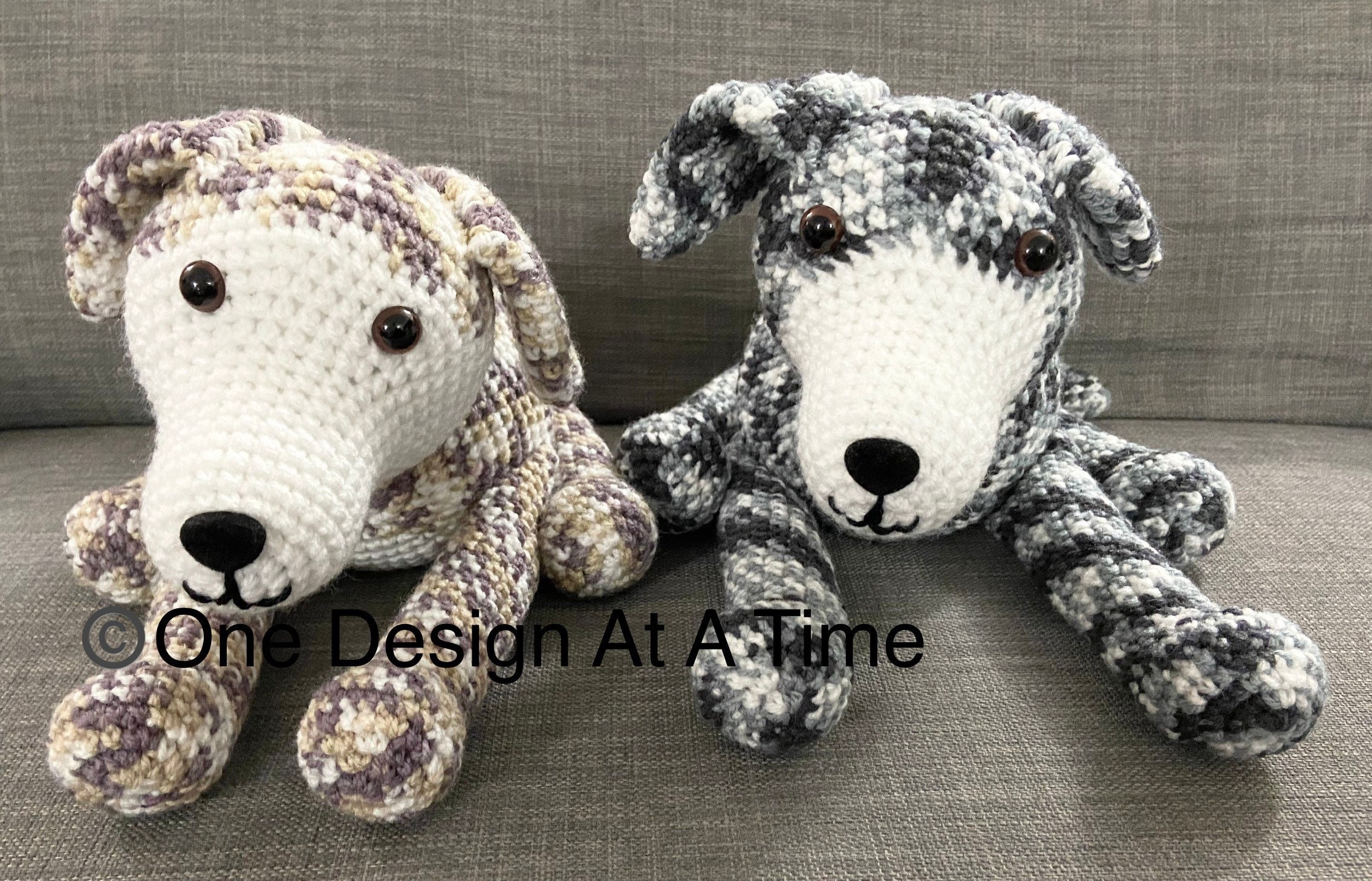 Crocheted Brindle Whippet children's Dog Toy - Etsy