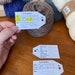 50 Yarn Labels in Gift Tag Format With Safety Pins to Attach - Etsy