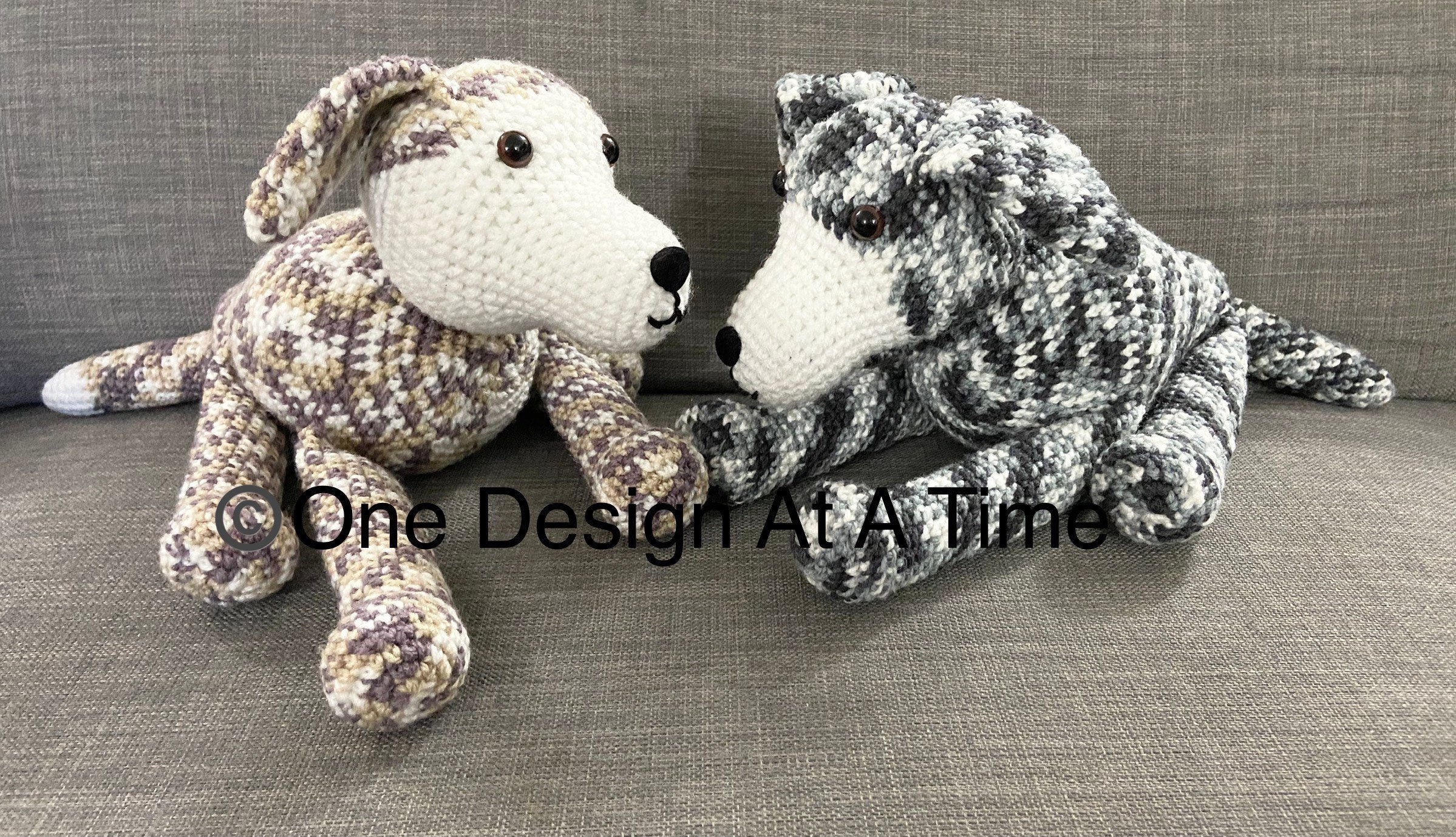 Crocheted Brindle Whippet children's Dog Toy - Etsy