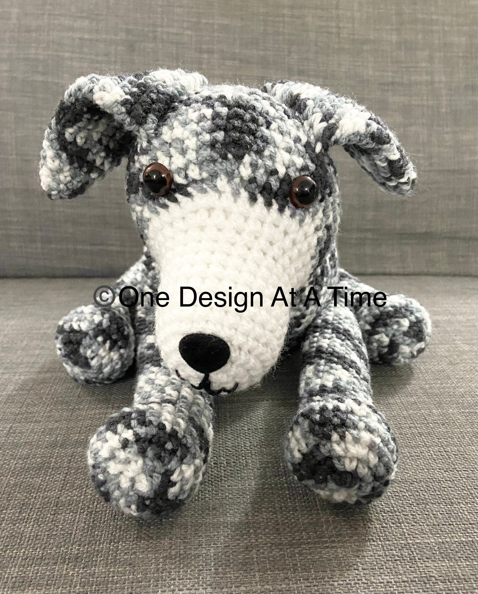 Crocheted Brindle Whippet (children's Dog Toy) - Etsy