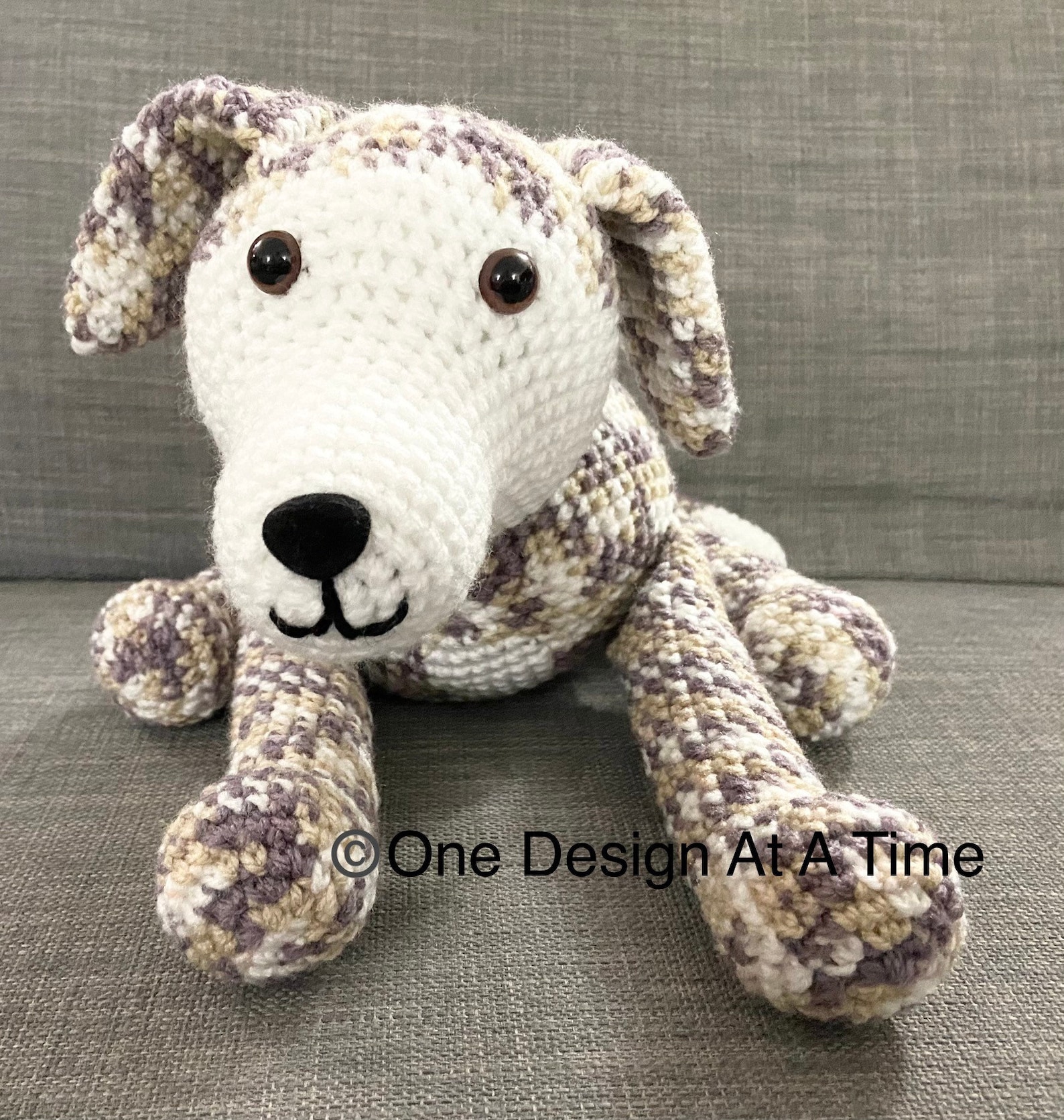 Crocheted Brindle Whippet (children's Dog Toy) - Etsy