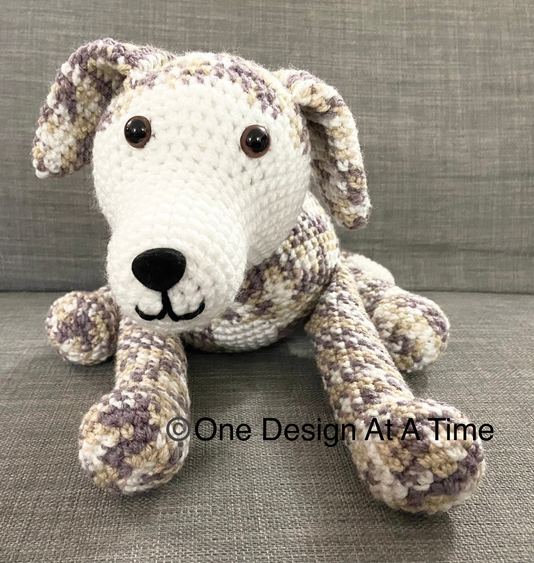 Crocheted Brindle Whippet (children's Dog Toy) - Etsy