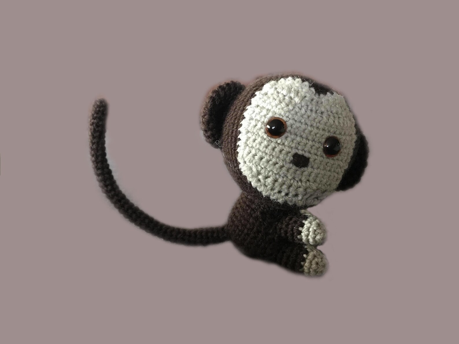 Mono de ganchillo (juguete de los niños) - Etsy España