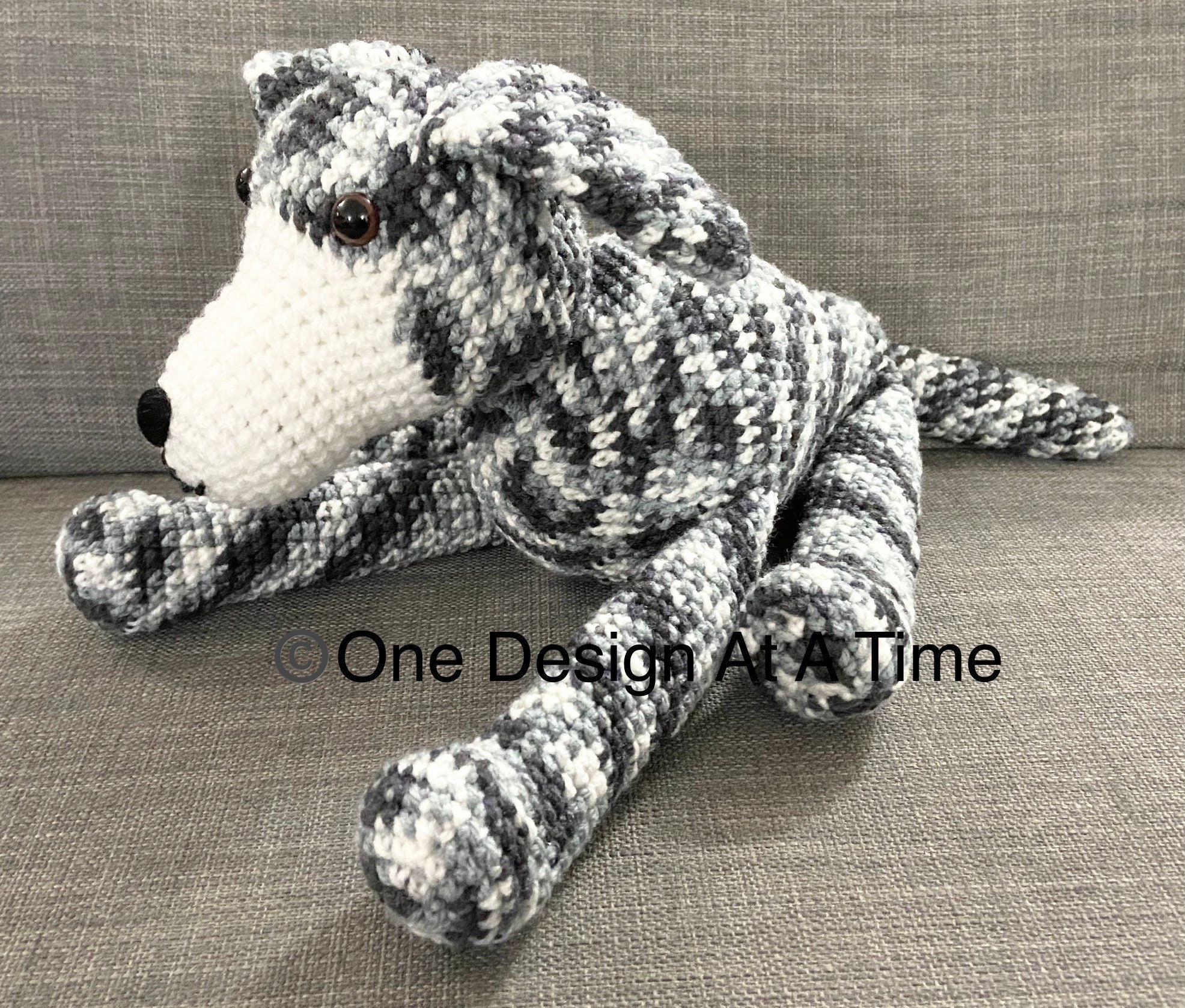 Crocheted Brindle Whippet children's Dog Toy - Etsy