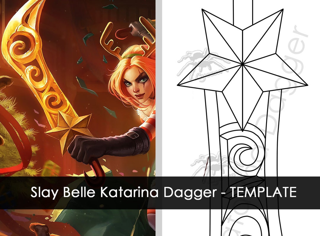Slay Belle Katarina Dagger TEMPLATE league of Legends - Etsy