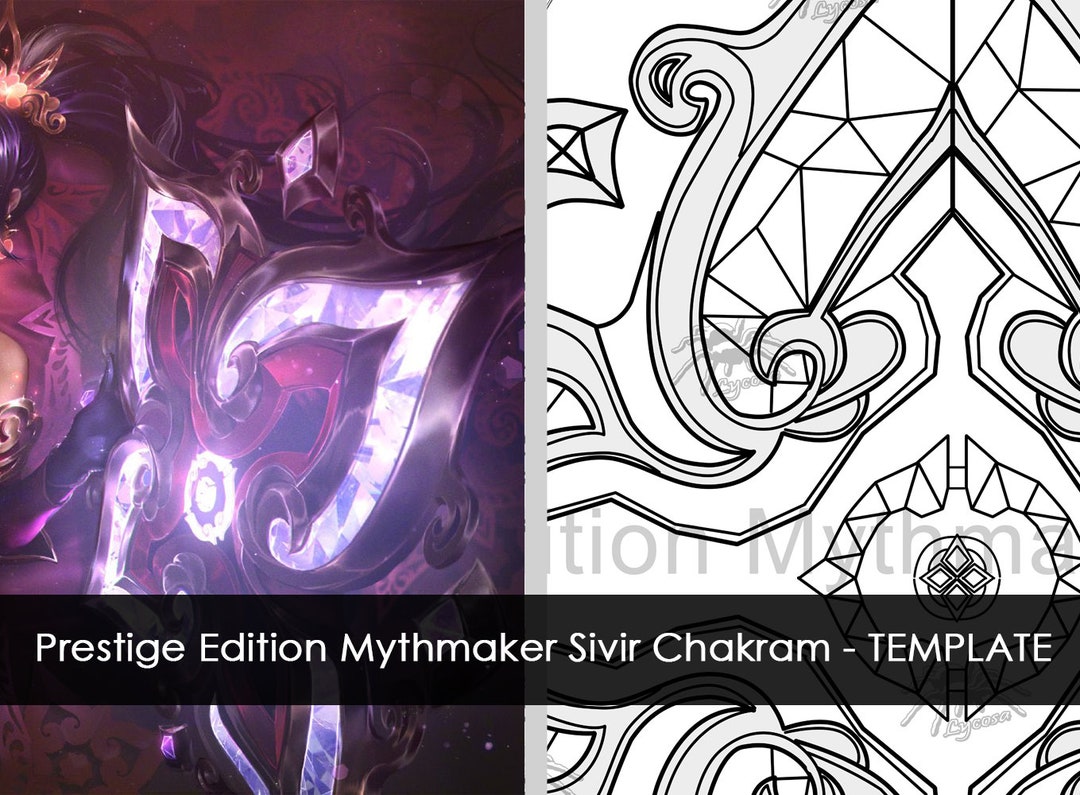 Prestige Edition Mythmaker Sivir Chakram TEMPLATE league of Legends - Etsy
