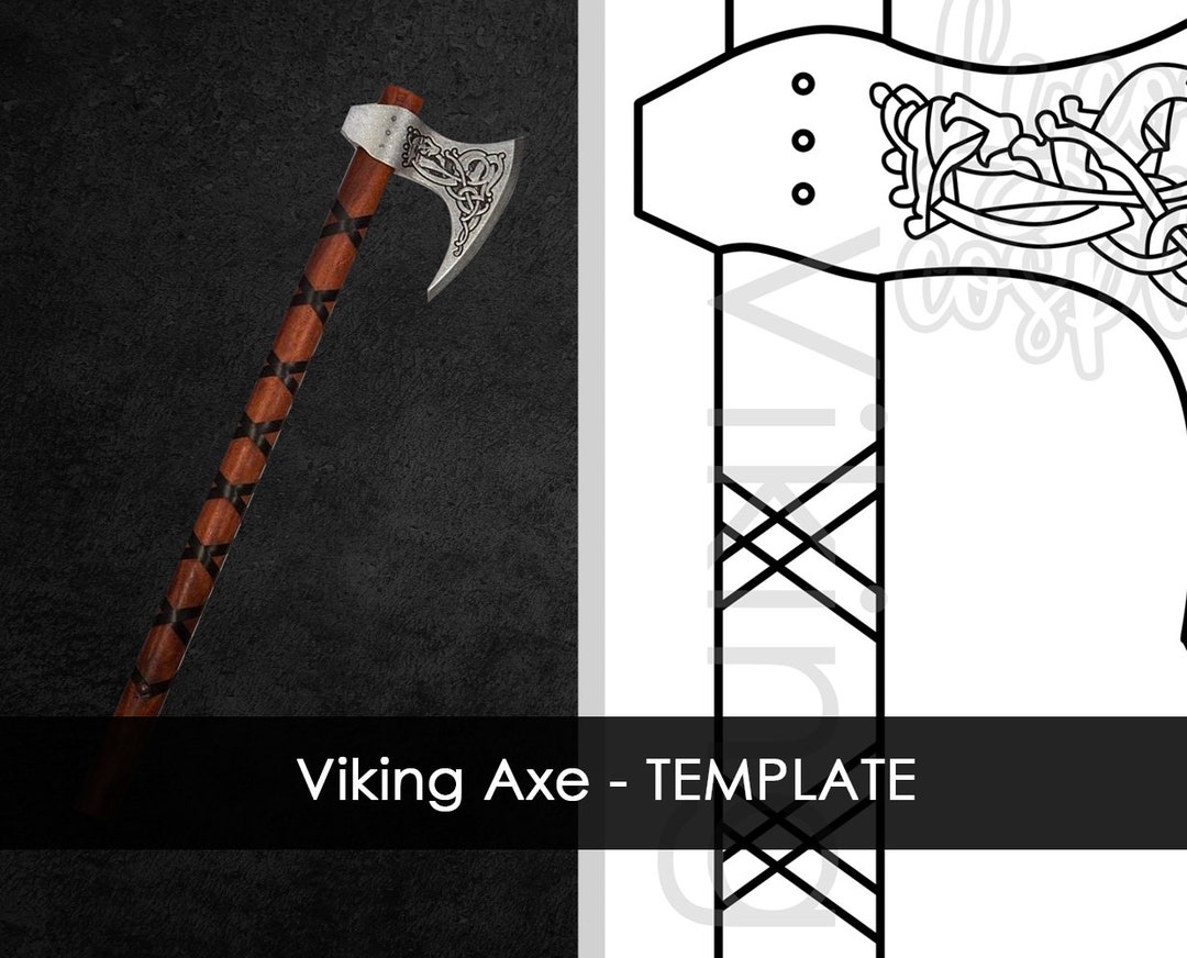 Viking Axe TEMPLATE sword, Medievalsword, 2dtemplate, Swordtemplate - Etsy