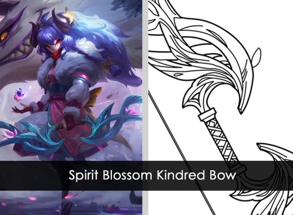 Spirit Blossom Kindred Bow TEMPLATE league of Legends - Etsy