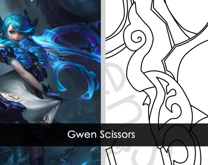 Gwen Scissors - TEMPLATE (league of Legends) - Etsy