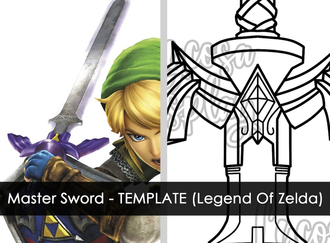 Zelda's Master Sword - TEMPLATE (legend of Zelda) - Etsy